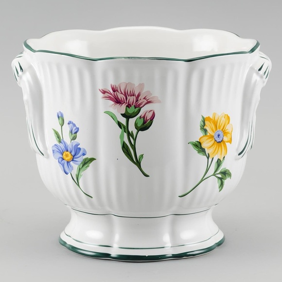 Tiffany & Co. | Accents | Tiffany Co Porcelain Floral Cachepot ...